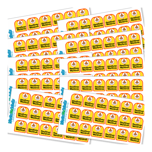 Small Square Label Pack - 180 Stick On Waterproof Labels